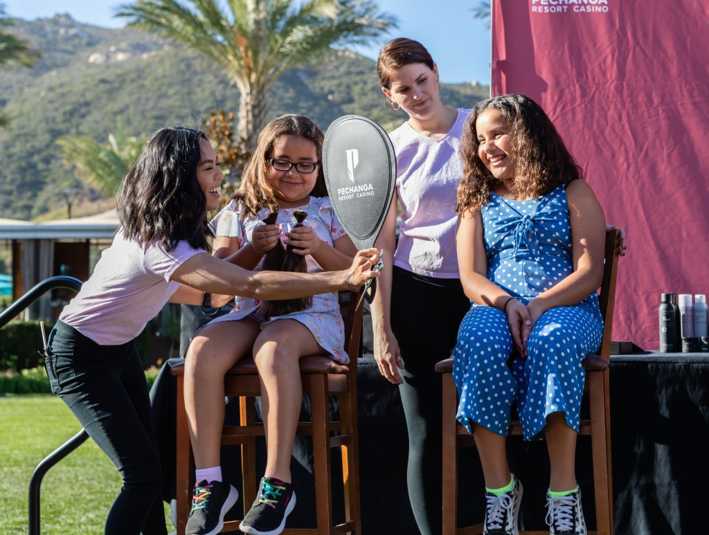 First Spa Pechanga Hair-a-thon sees 15 donors and two cancer warriors ...